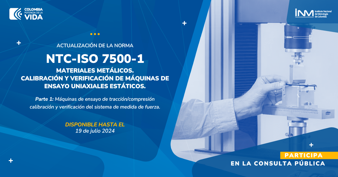 NTC ISO 7500 1 - Instituto Nacional de Metrología - INM